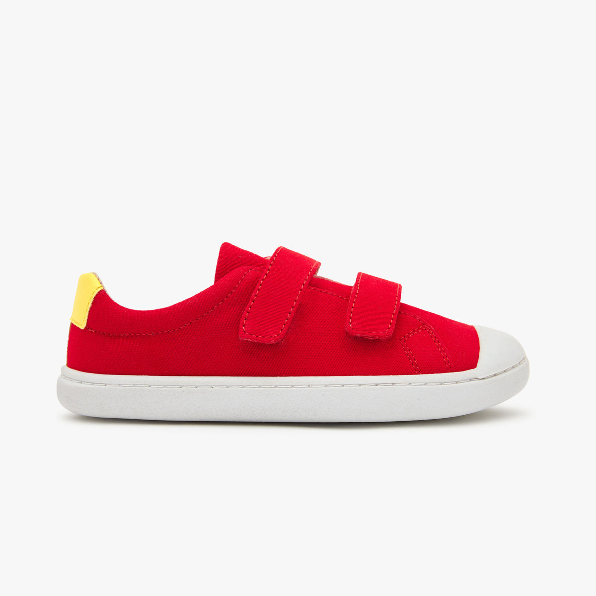 Barefoot shoes for kids - Red - The Easy Hook & Loop in cotton canvas ...